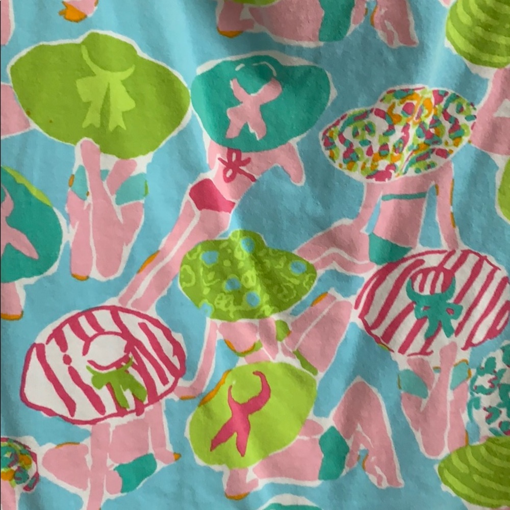 Rare Lilly Pulitzer Sun Hat Sky Blue Tube Dress - Gem